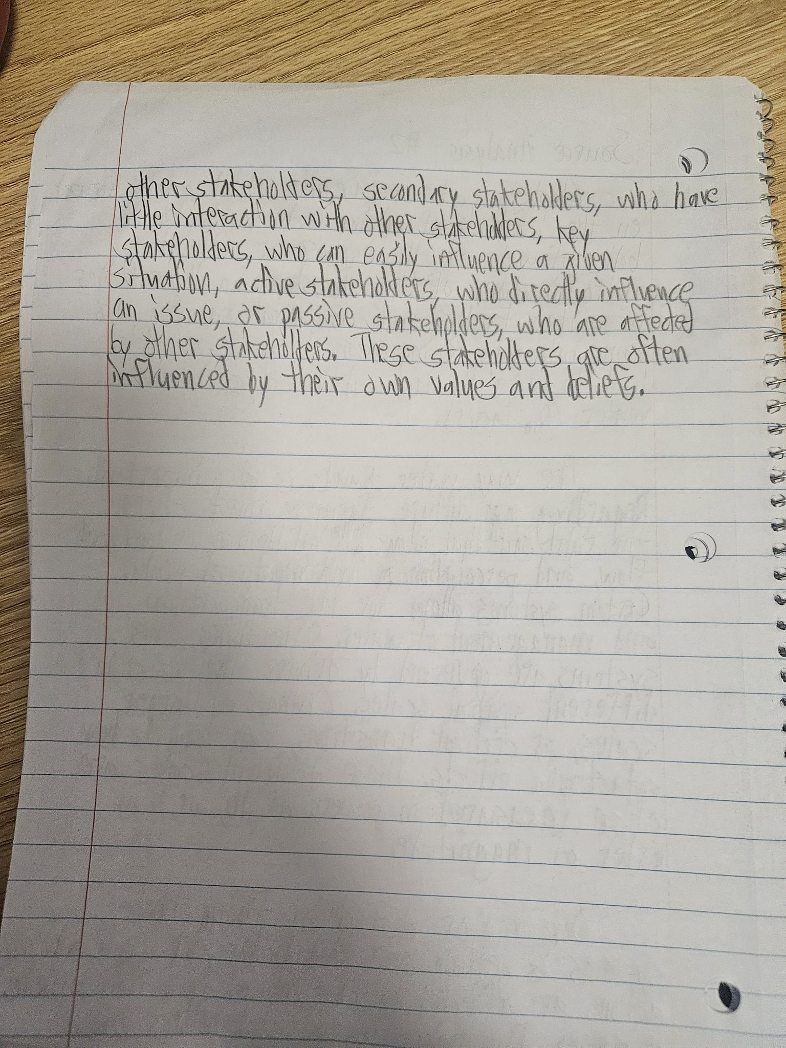 Drivers and Stakeholders – Jaiden DeBoe